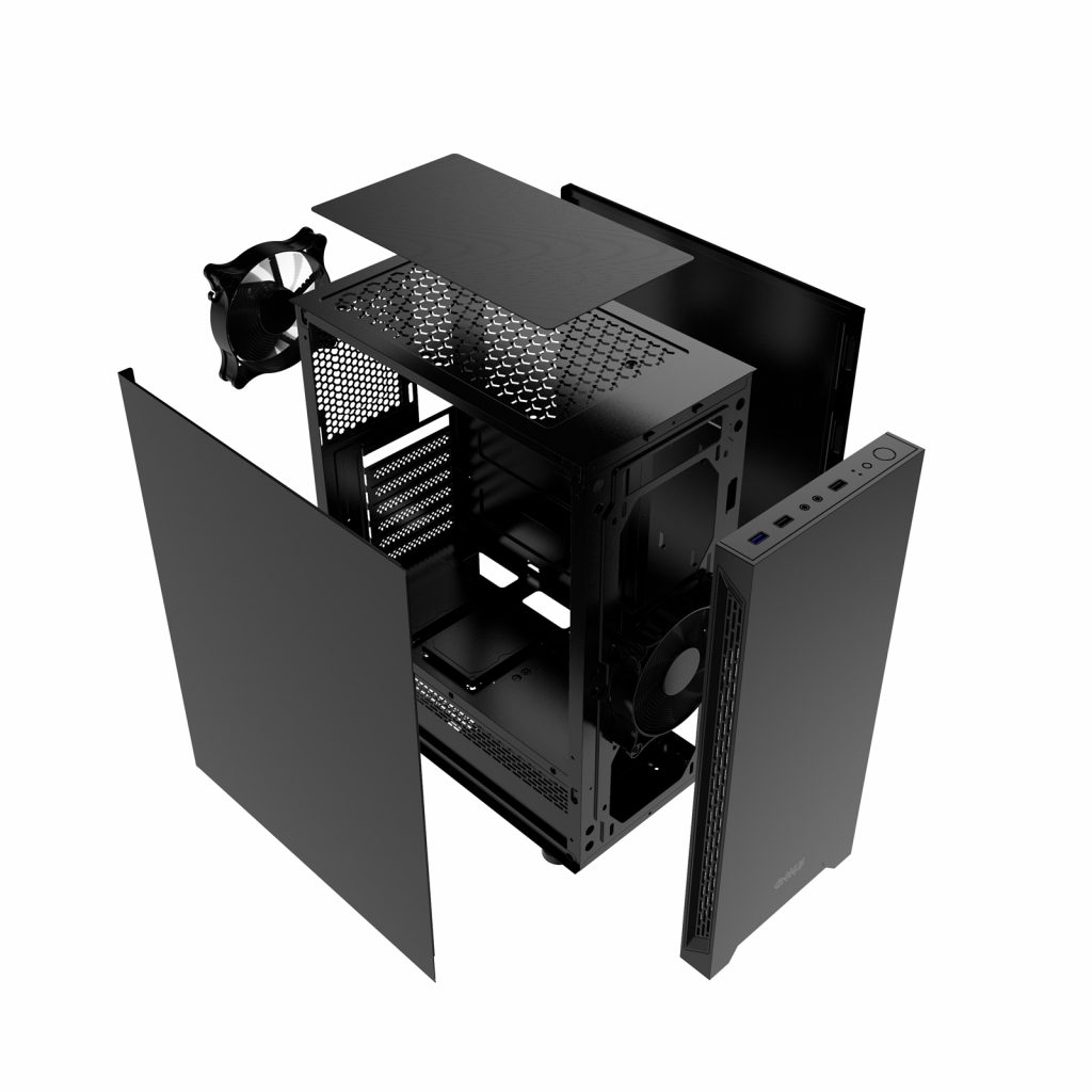 CRONUS Athena Case, Silent, Black, Mid Tower Case – Terabytes Computers ...